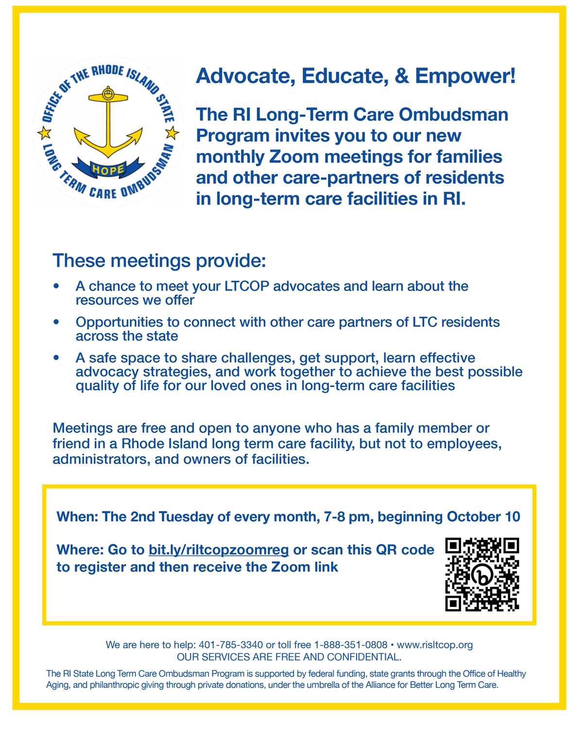 Long-Term Care Ombudsman Program Zoom Family Meetings - Alliance for ...